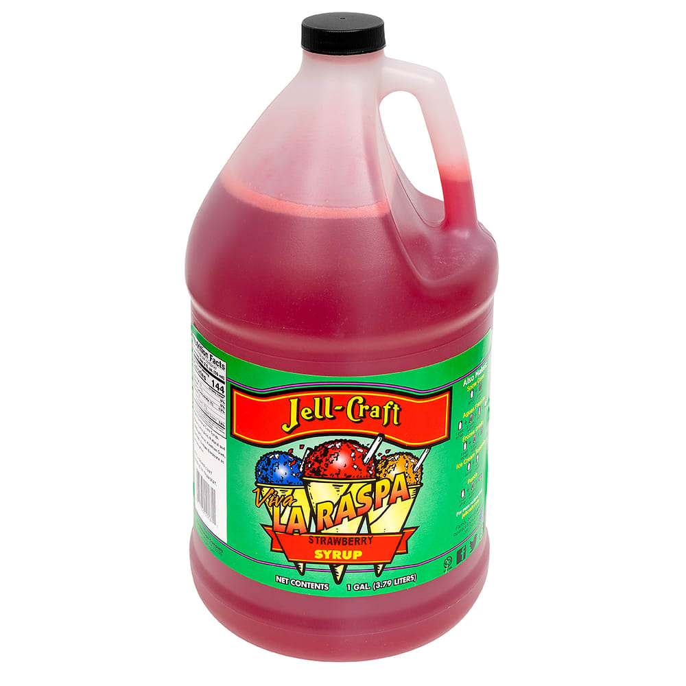 Jell-Craft 1 gal Strawberry Snowcone Syrup (10181)
