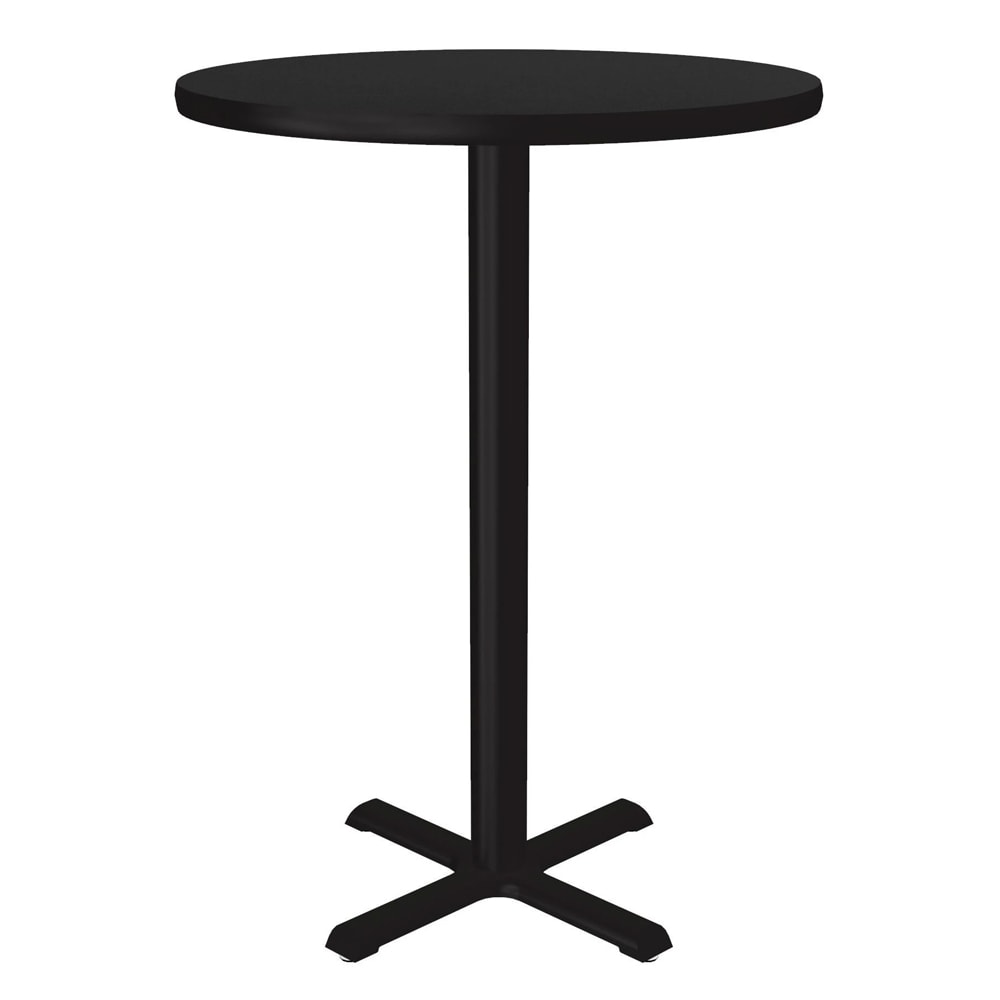 Correll 24" Round Dining Height Table - Laminate, Black Granite (BXT24R ...
