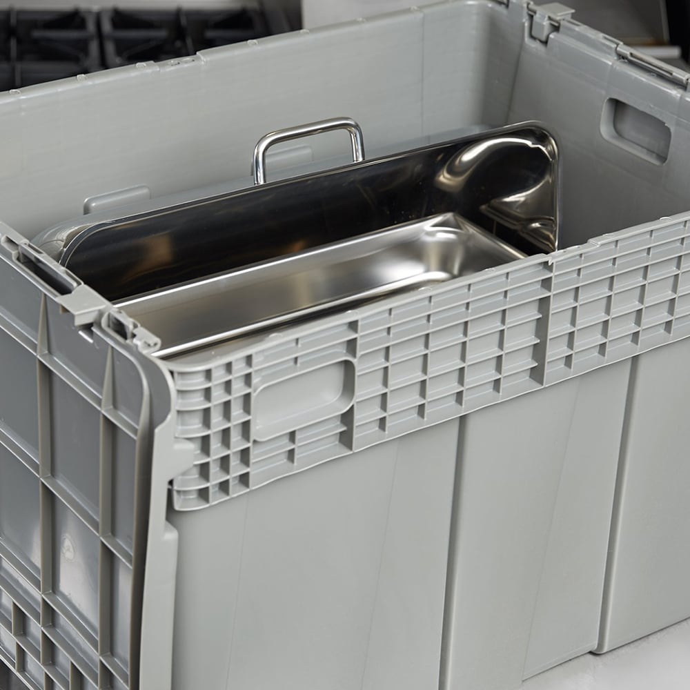 Vollrath 52647 Tote 'N Store Chafer Box - 28 3/4x20 3/4x18 3/4" Gray