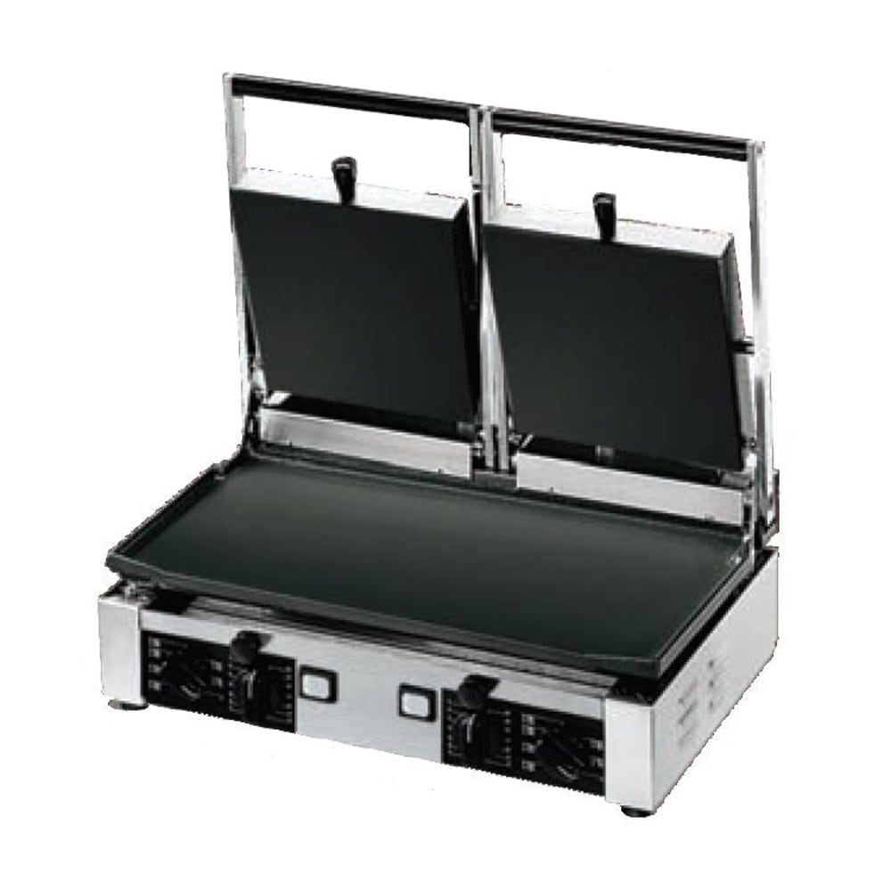 Univex PPRESS2F Double Commercial Panini Press w/ Cast Iron Smooth ...