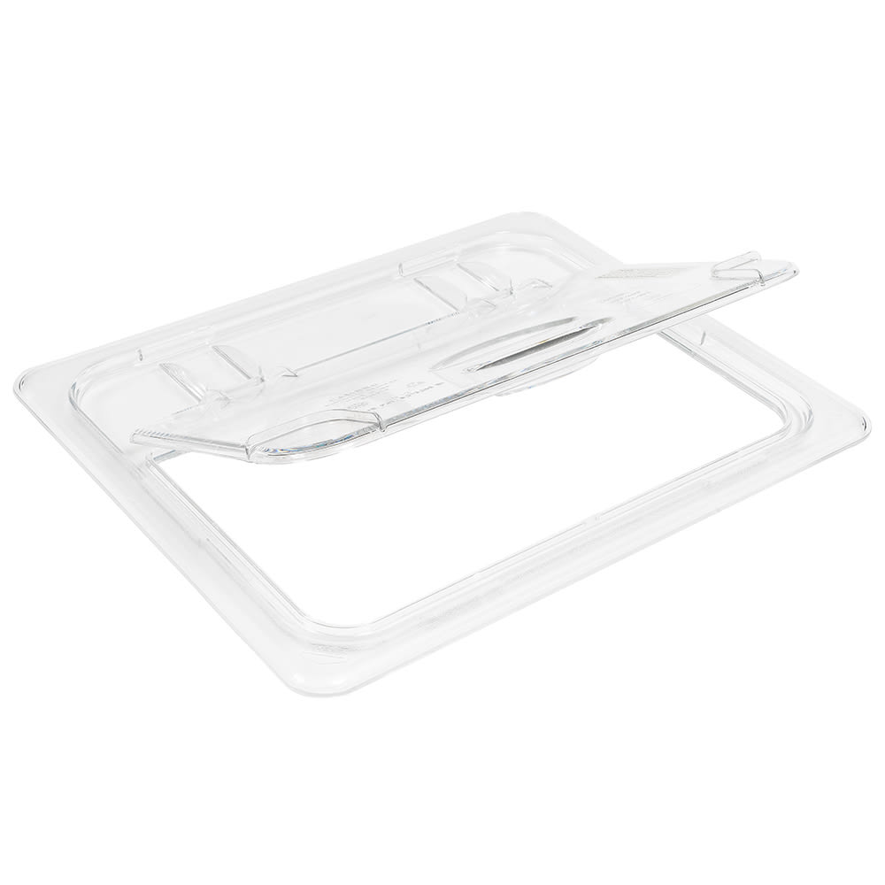 Cambro 20CWL135 FlipLid Food Pan Cover - Half Size, Hinged, Clear