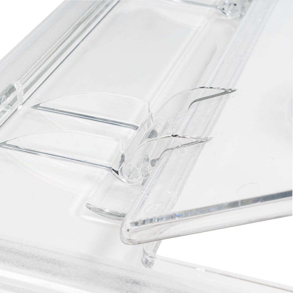 Cambro 20CWL135 FlipLid Food Pan Cover - Half Size, Hinged, Clear