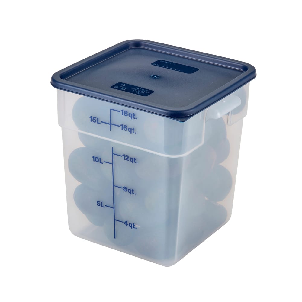Cambro 18SFSPP190 18 qt Square Food Storage Container - CamSquare ...
