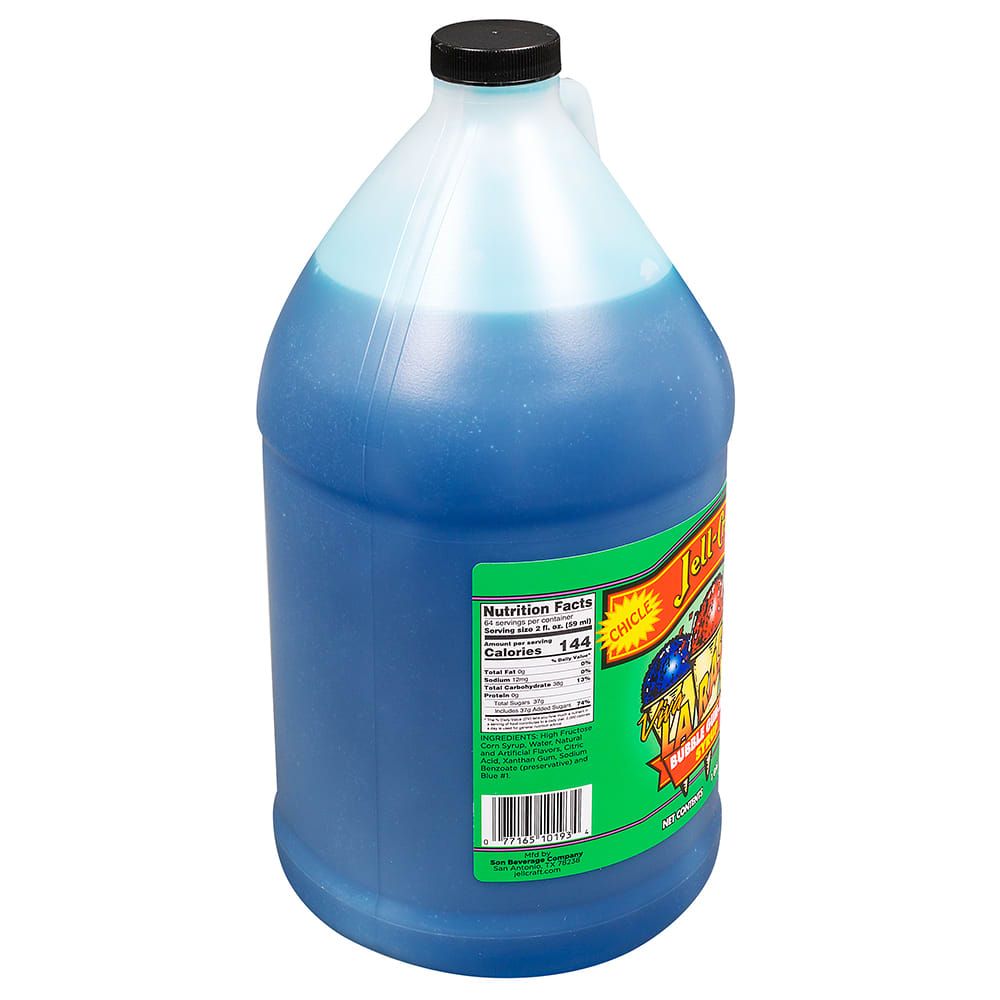 Jell-Craft 1 gal Bubble Gum Blue Snow Cone Syrup (10193)