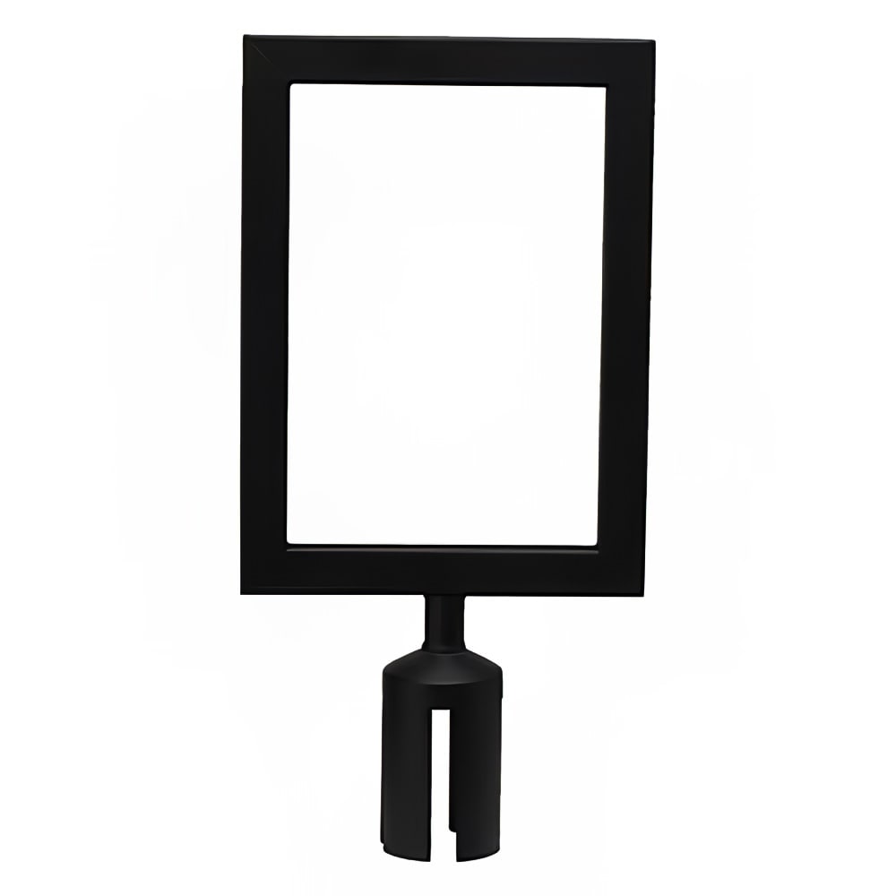 Winco CGSF-12K Sign Frame for CGS-38K Stanchion, Black