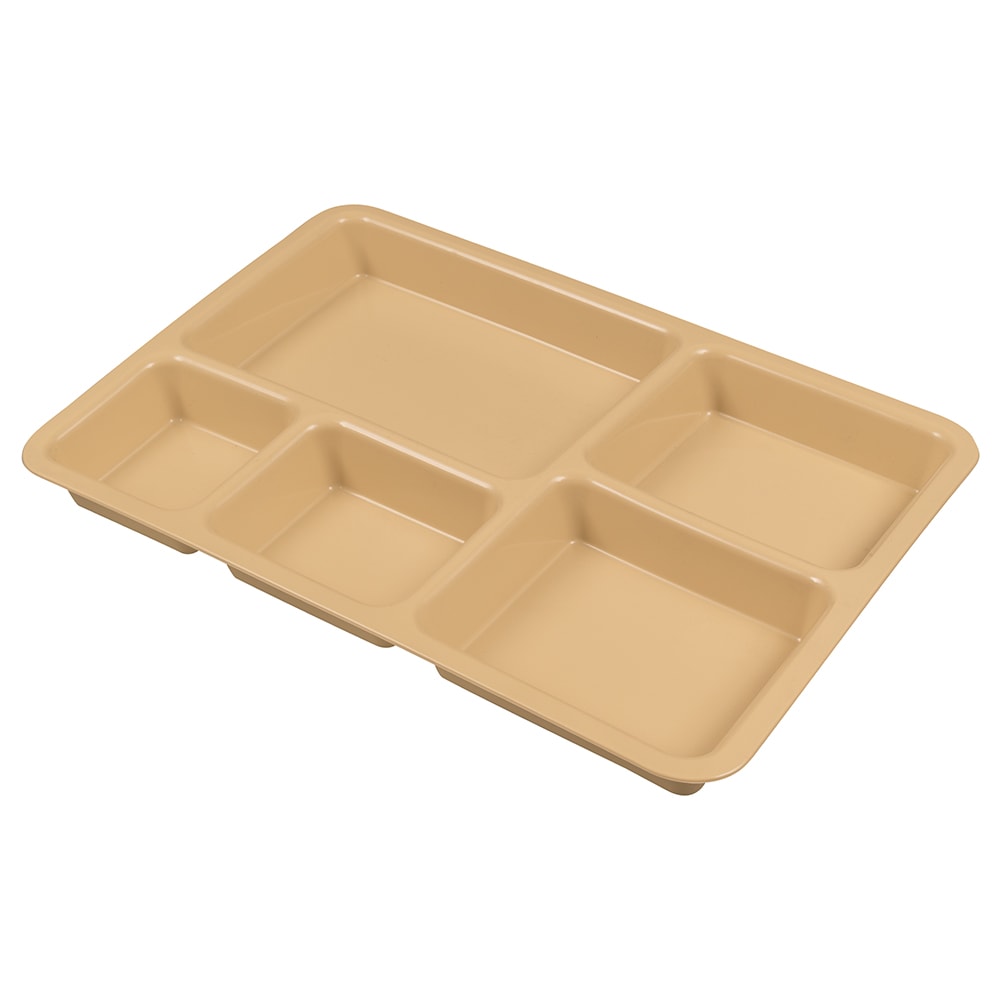 Cambro 1411CP161 Plastic Rectangular Tray w/ (5) Compartments, 14 3/8 ...