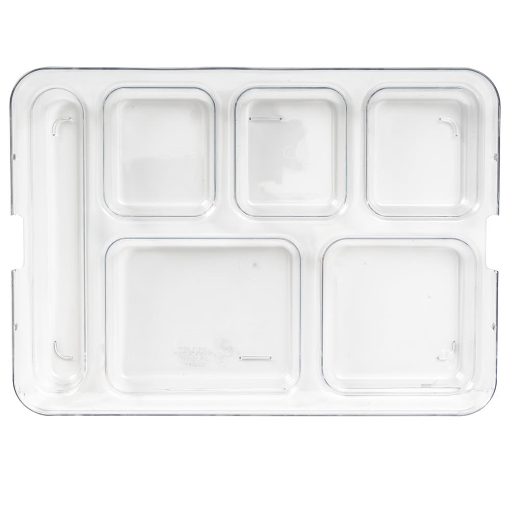Cambro 10146DCWC135 Plastic Lid for 6 Compartment Trays, 10 1/4" x 14 1 ...