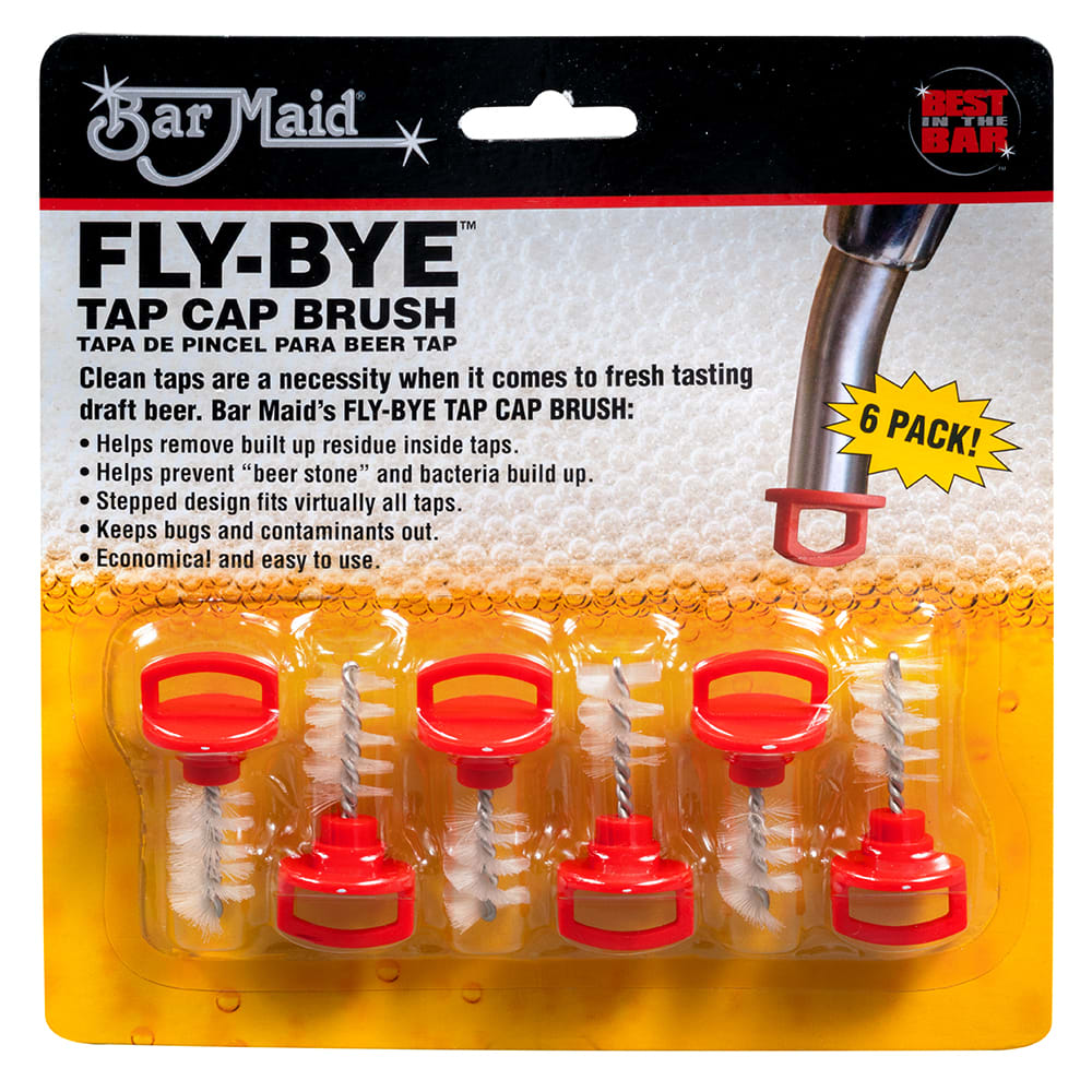 Bar Maid TAP-BRUSH Beer Tap Brush Plug - Red Handle