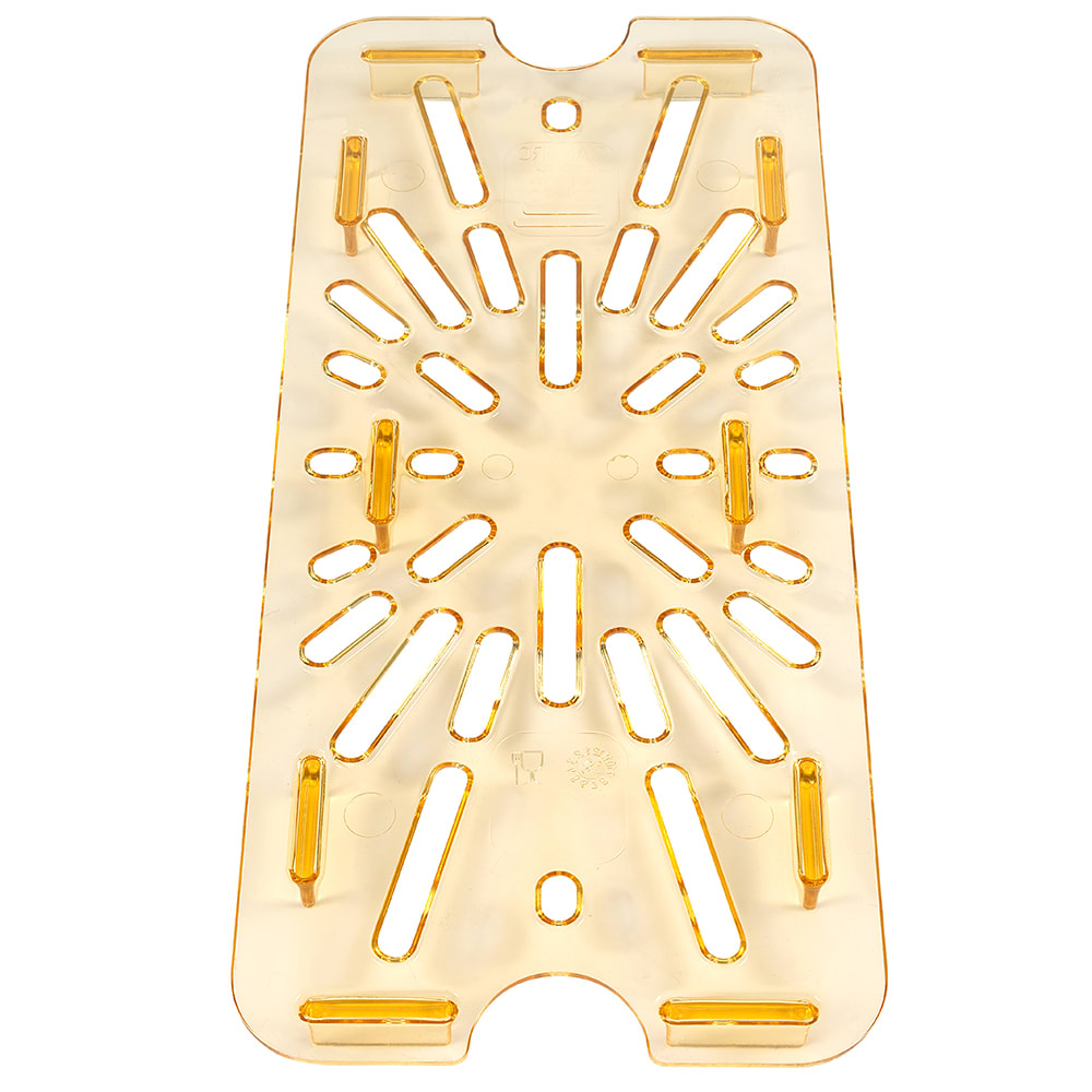 Cambro 30HPD150 H-Pan Drain Shelf - 1/3 Size, Amber