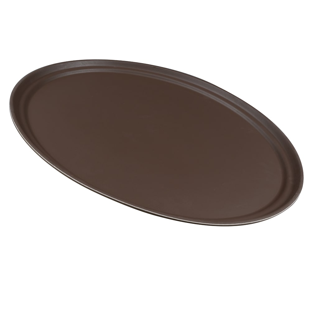 Cambro 2500CT138 Oval Camtread Serving Tray - 19 1/4x23 1/8 ...