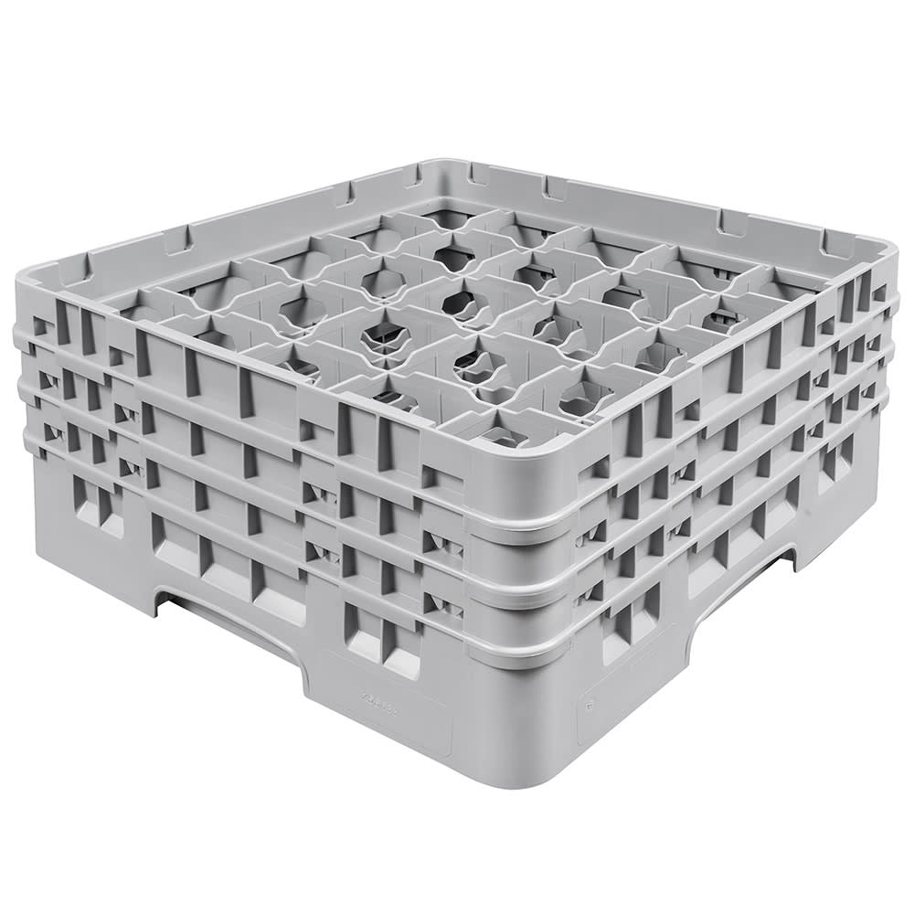 Cambro 25S638151 Camrack® Glass Rack w/ (25) Compartments - (3) Gray ...