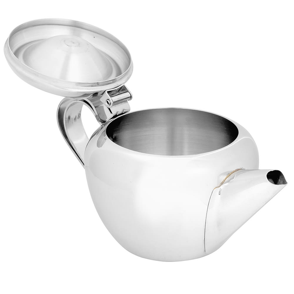 Browne Stackable Teapot, 18/8 Stainless Steel, 20 oz, Stackable (515151)