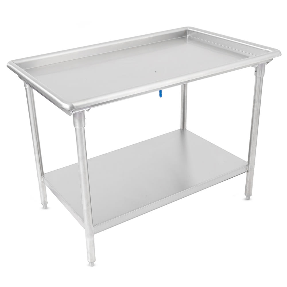 John Boos DST6-3073SSW-X 72 7/8" Sorting Table - 2 1/4" Raised Edge