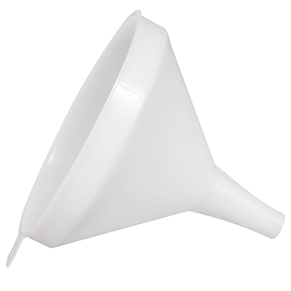 Winco PF-8 8 oz Funnel - Plastic, White