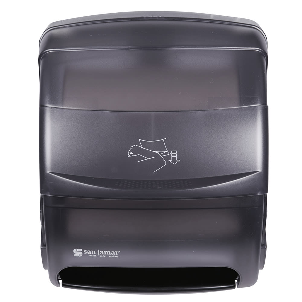 San Jamar T850TBK Wall Mount Roll Paper Towel Dispenser - Plastic ...