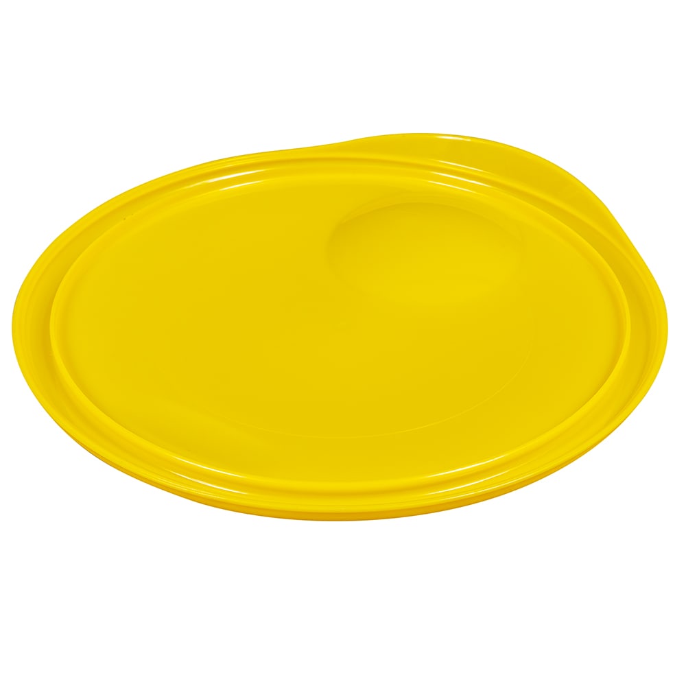 Rubbermaid FG573000YEL 13 1/2" Round Storage Container Lid - Yellow Poly