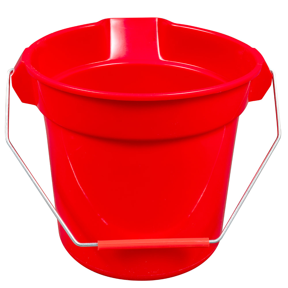 Rubbermaid FG296300RED 10 qt Round BRUTE Bucket - Red