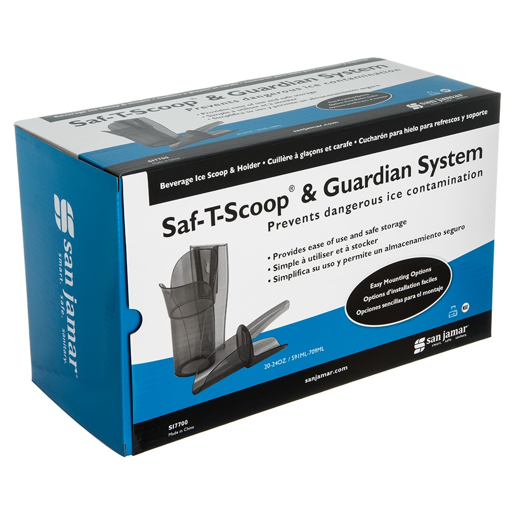 San Jamar SI7700 24 oz Saf-T-Scoop® Round Ice Scoop w/ Knuckle Guard ...