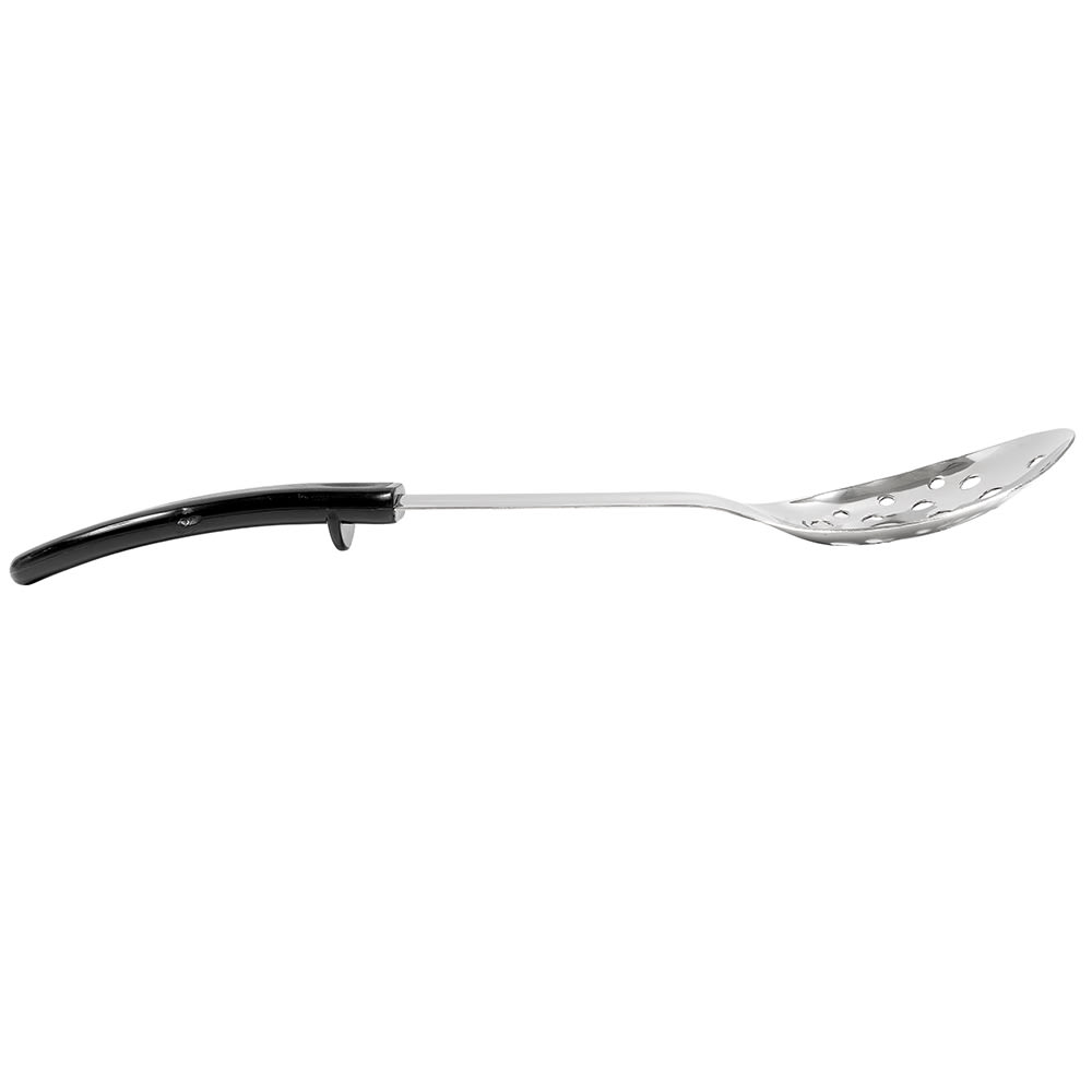 Winco Bhpp 13 13 Perforated Basting Spoon W Stop Hook And Black Plastic