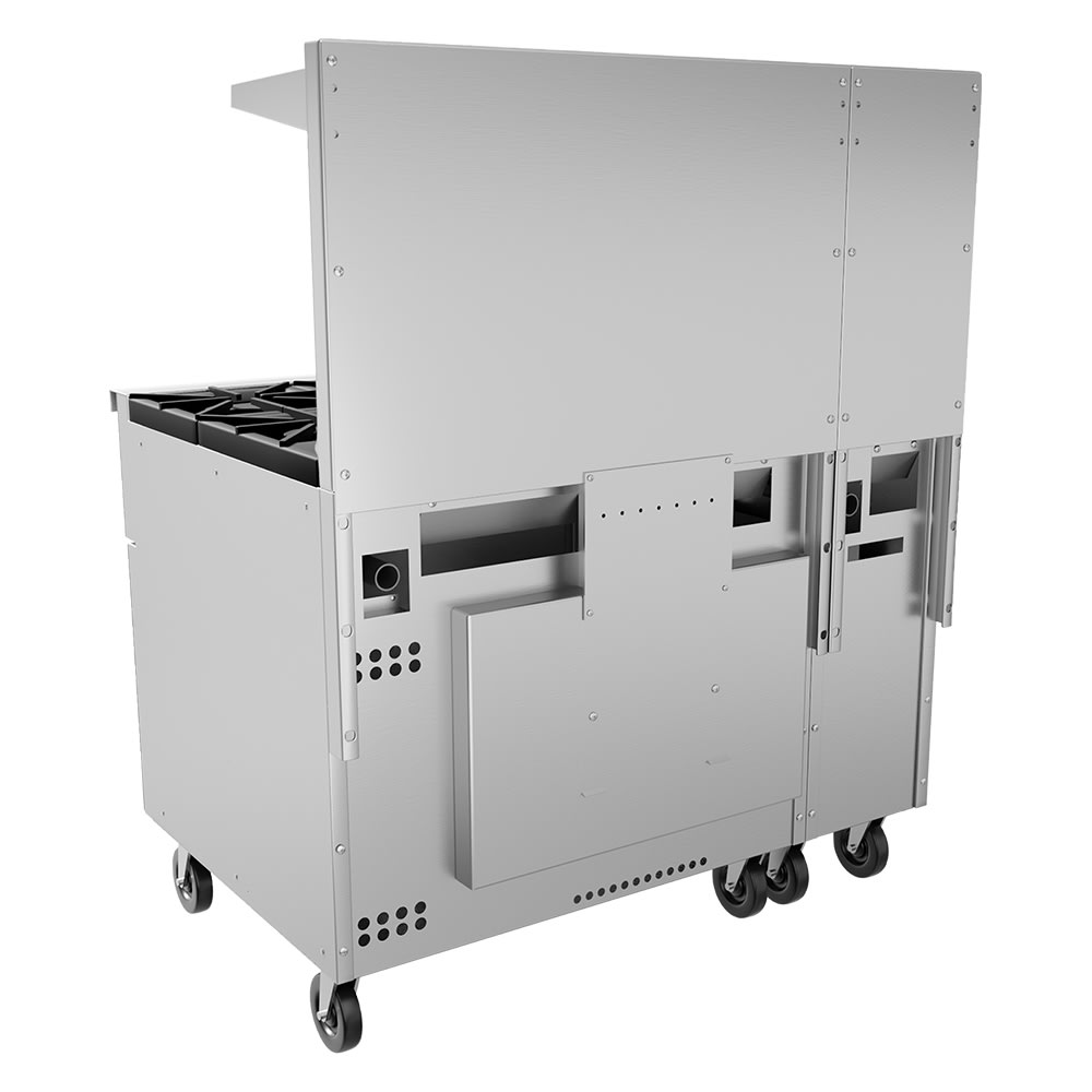 Vulcan 48S-8B 48" 8 Burner Gas Range w/ Standard Oven & Storage Base ...