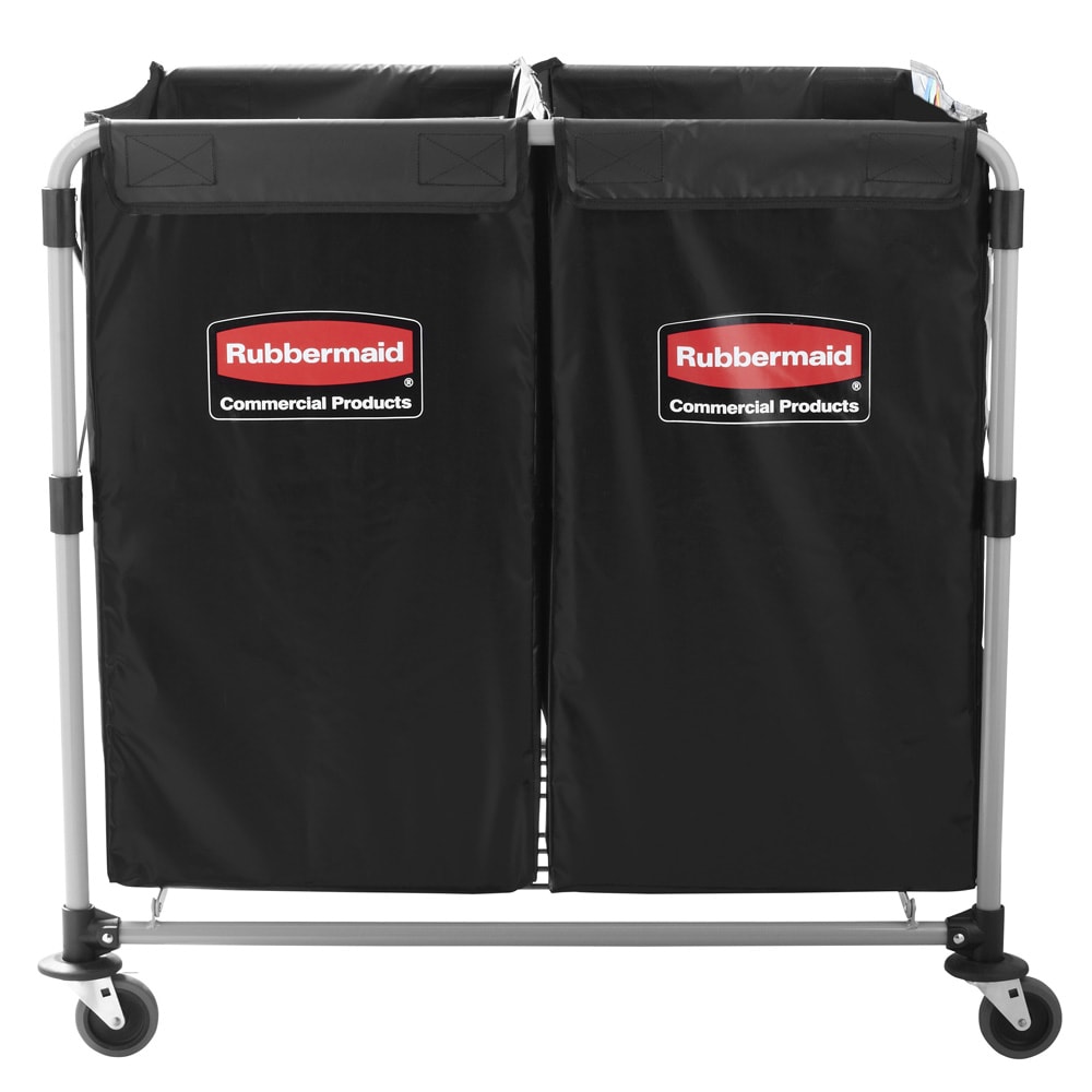Rubbermaid 1881781 Laundry Cart w/ Collapsible Basket, 35 7/10" L x 24 ...