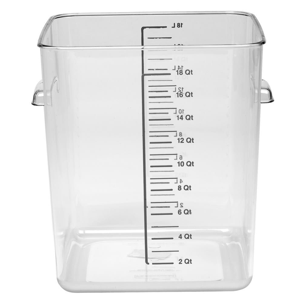 Rubbermaid FG631800 18 qt Space Saving Square Food Storage Container ...