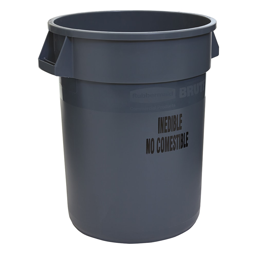 Rubbermaid FG263256GRAY 32 gal Food Processing Container - Inedible ...