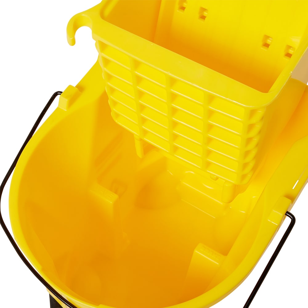 Rubbermaid FG748000YEL 26 qt WaveBrake Mop Bucket Combo - Side Press ...