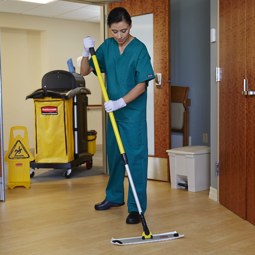 Rubbermaid FGQ76500YL00 Hygen Quick Connect Extension Pole - 4 8' Yellow