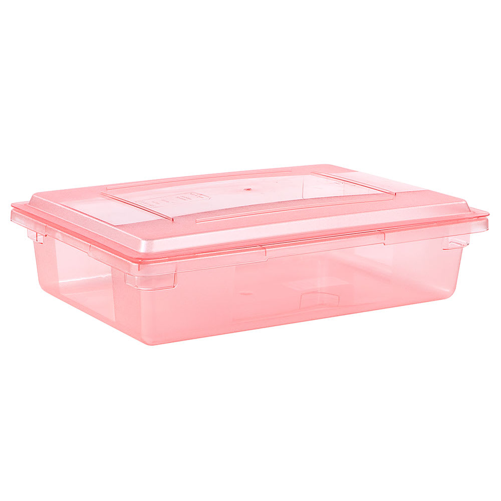 Carlisle 8 1/2 gal Food Storage Box - 26x18x6" Red (10621C05)