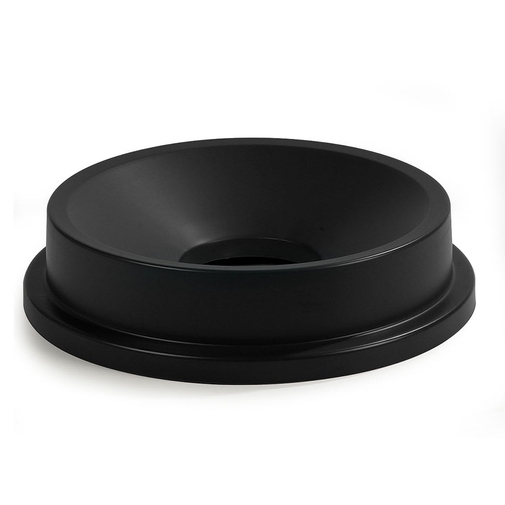 Carlisle Round Funnel Trash Can Lid - Plastic, Black (34103503)