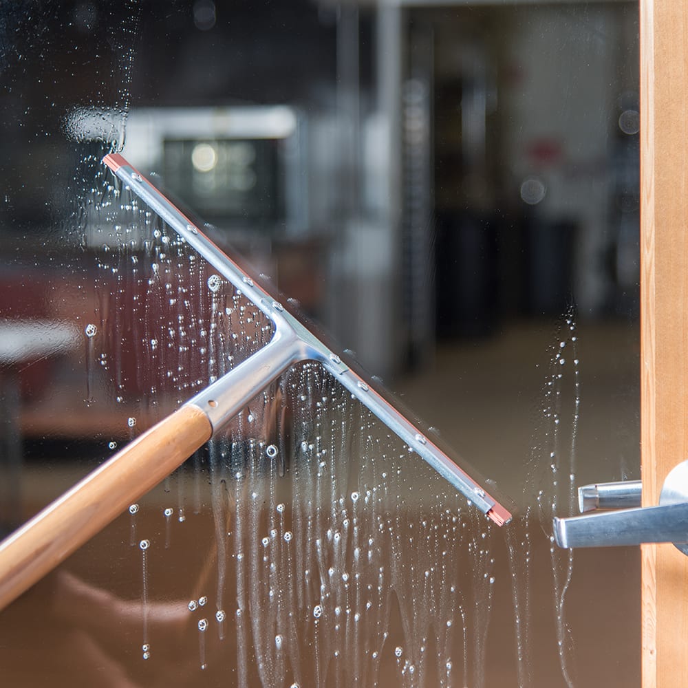 Carlisle 14" Hand Held Window Squeegee - Double Blade, Zinc-Plated ...