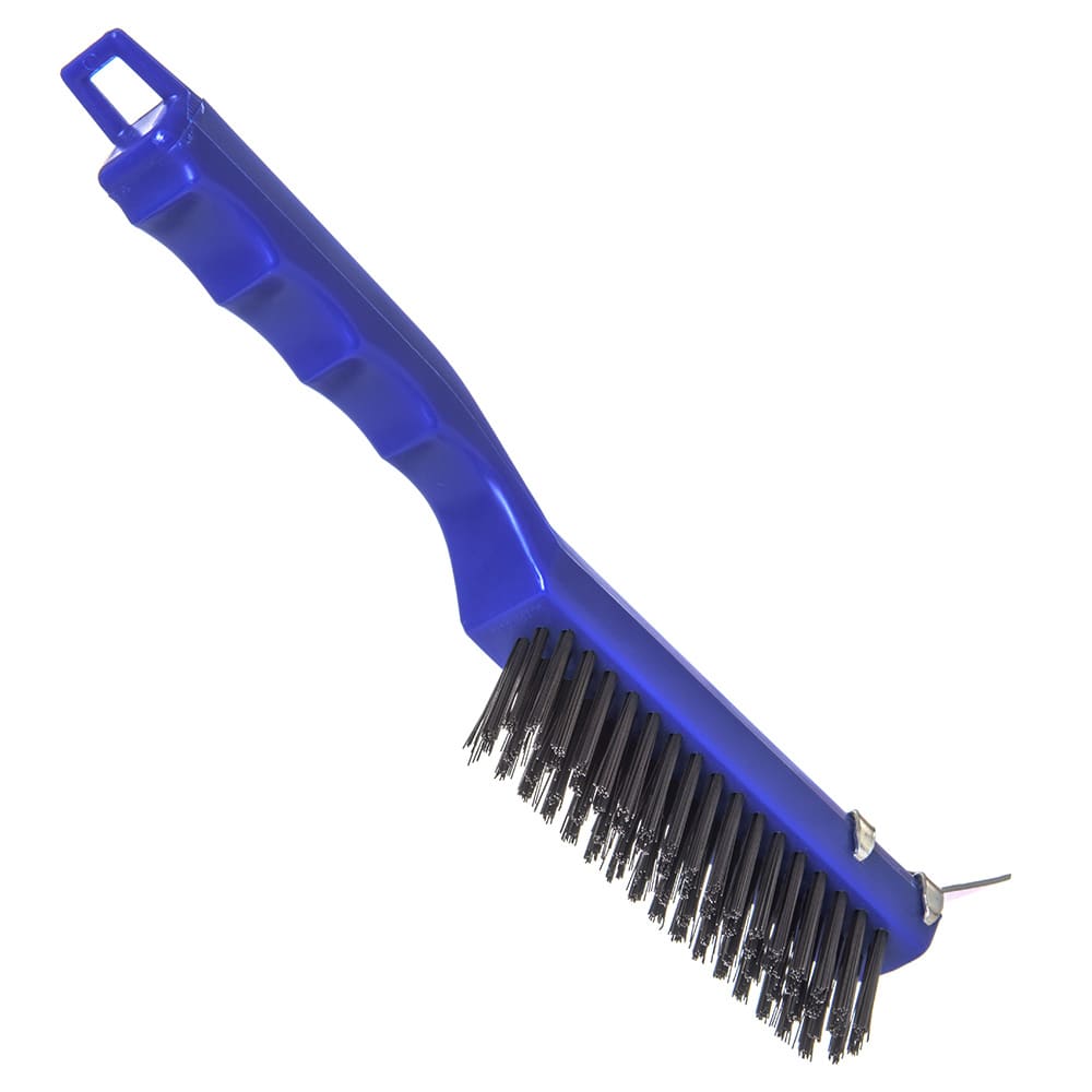 Carlisle 11 1/2" Scratch Brush - End-Scraper, Carbon Steel/Plastic ...