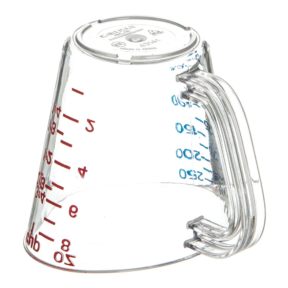 Carlisle 8 oz Oval Measuring Cup w/ Pour Spout & C-Handle ...