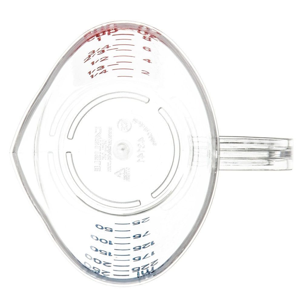 Carlisle 8 oz Oval Measuring Cup w/ Pour Spout & C-Handle ...