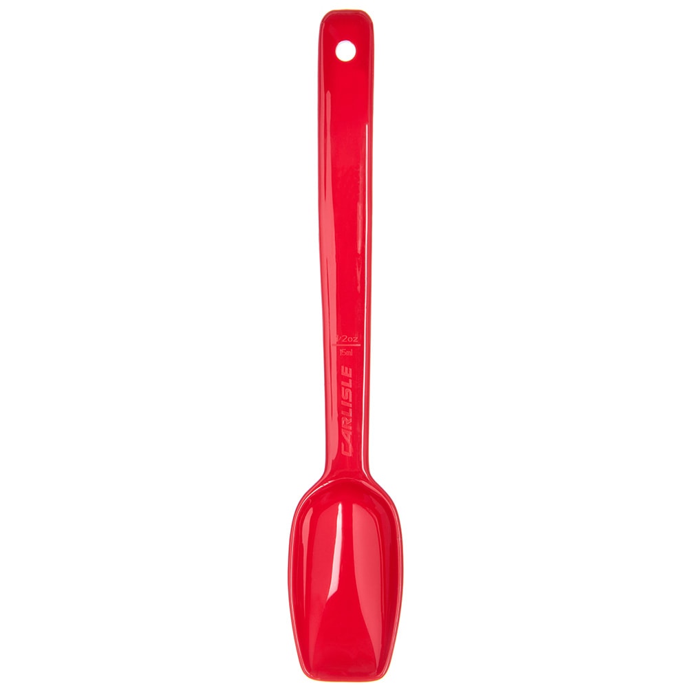 Carlisle 8"L Solid Salad/Buffet Spoon w/ 1/2 oz Capacity, Plastic, Red ...