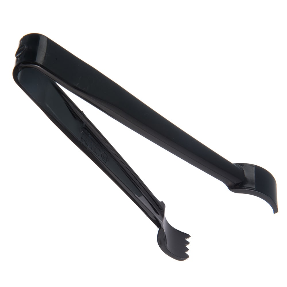 Carlisle 6"L Plastic Pom Tongs, Black (480603)