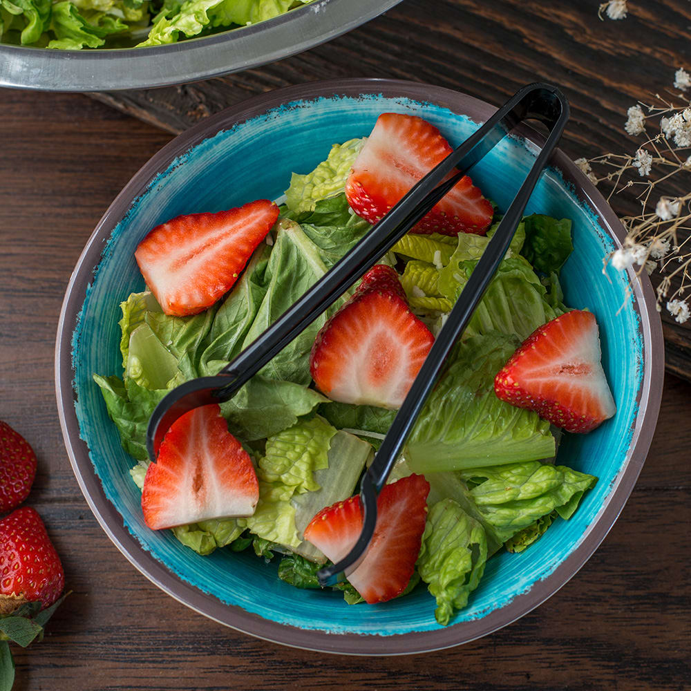 Carlisle 6"L Plastic Pom Tongs, Black (480603)