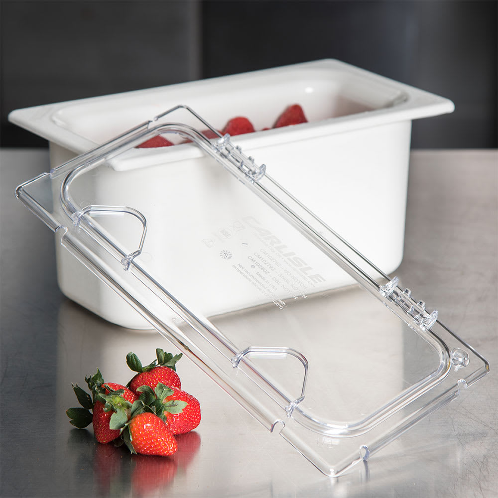 Carlisle Coldmaster® EZ Access Lid for 1/3 Size Food Pan, Clear ...