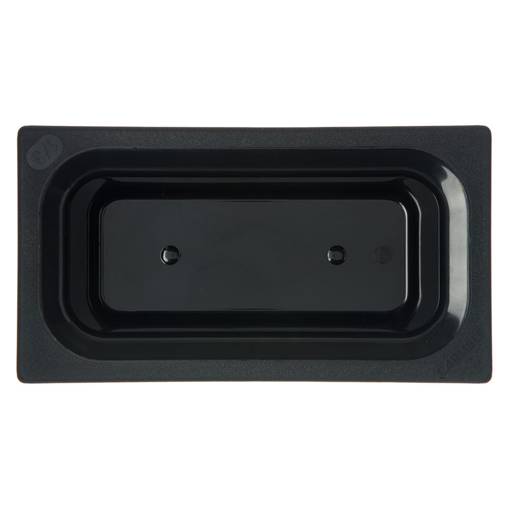 Carlisle Third Size Food Pan - Plastic, Black (CM110203)