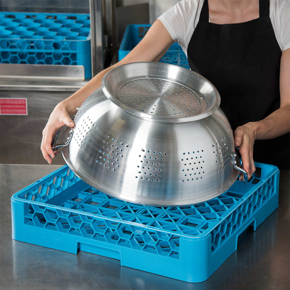 Carlisle Full-Size Dishwasher Open Rack - Polypropylene, Blue (RB14)