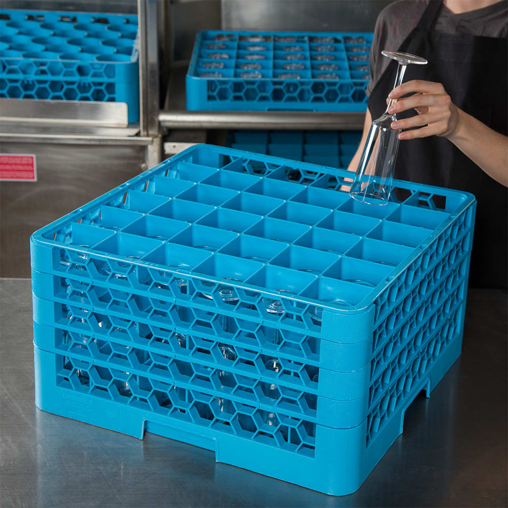 Carlisle OptiClean™ Glass Rack w/ (36) Compartments - (4) Extenders ...