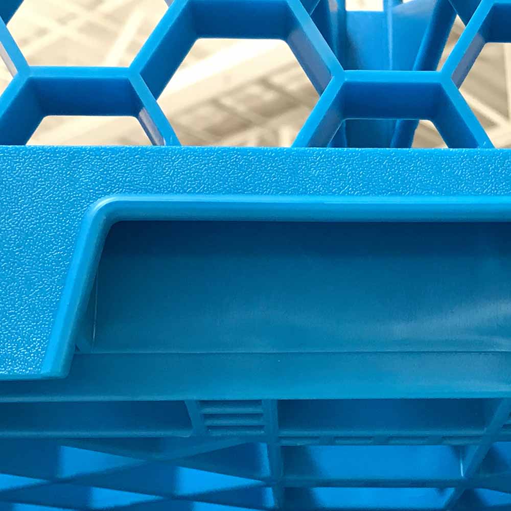 Carlisle Full-Size Dishwasher Plate/Tray Peg Rack - Blue (RTP14)