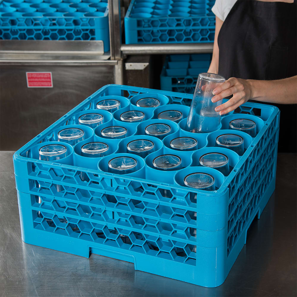 Carlisle OptiClean™ NeWave™ Glass Rack w/ (20) Compartments - (3 ...
