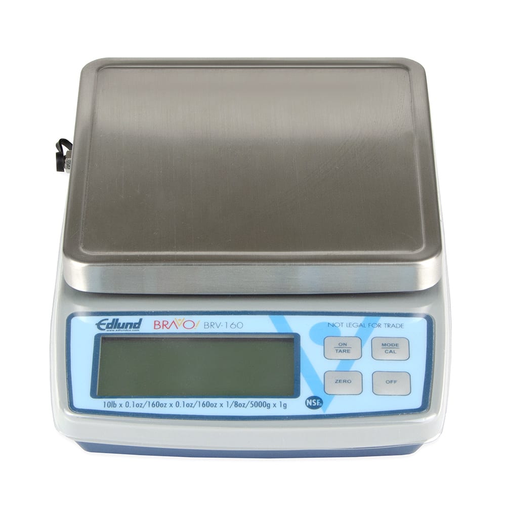 Edlund BRV-160 10 lb Square Digital Scale w/ Removable Platform - 5 1/8 ...