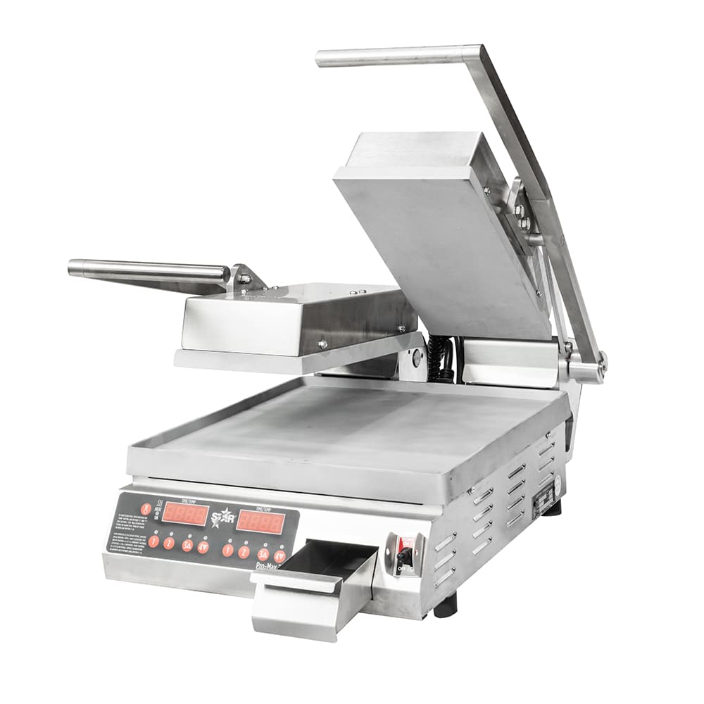 Star PST14D Double Commercial Panini Press w/ Aluminum Smooth Plates ...