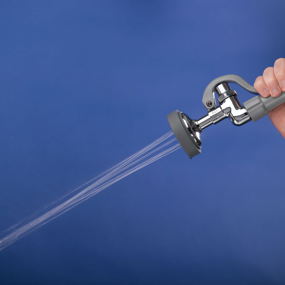 T&S B-0107 1.15 GPM Spray Valve Assembly w/ Hold-down Ring & Rubber Bumper