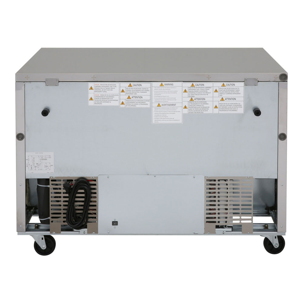 Turbo Air MUF-48-N 48 1/4" W Undercounter Freezer w/ (2) Section & (2 ...