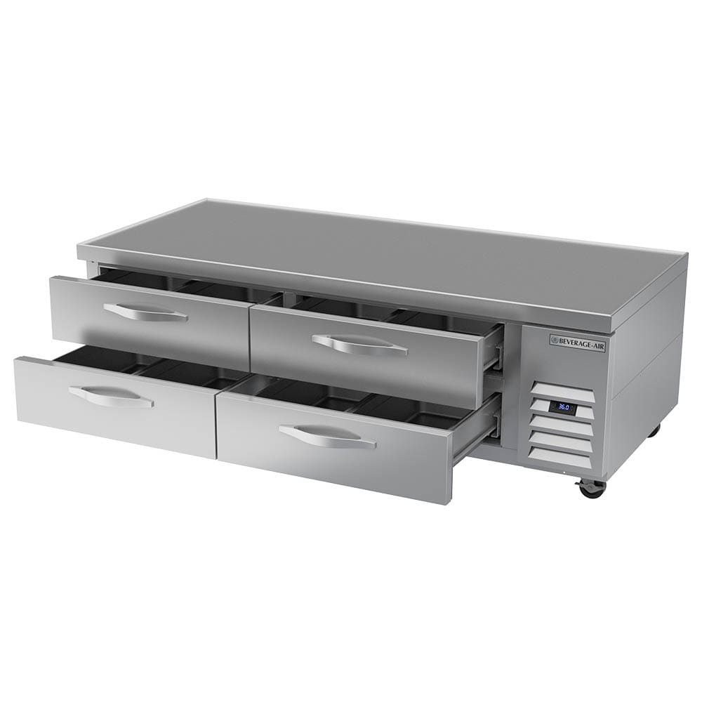 Beverage-Air WTRCS72HC 72" Hydrocarbon Series Chef Base w/ (4) Drawers ...