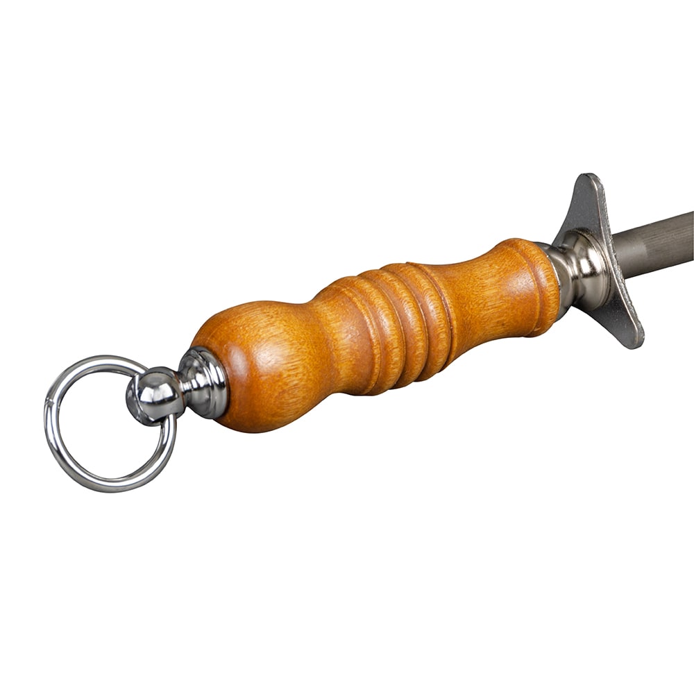 Dexter Russell 1227-14 14" Butcher Steel w/ Hardwood Handle, Carbon Steel